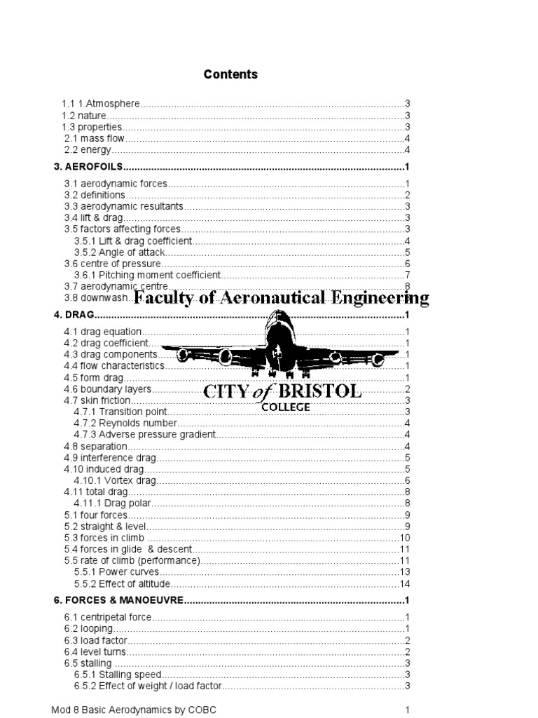 Mod 8 Basic Aeromod 2 | PDF | Airfoil | Stall (Fluid Mechanics)