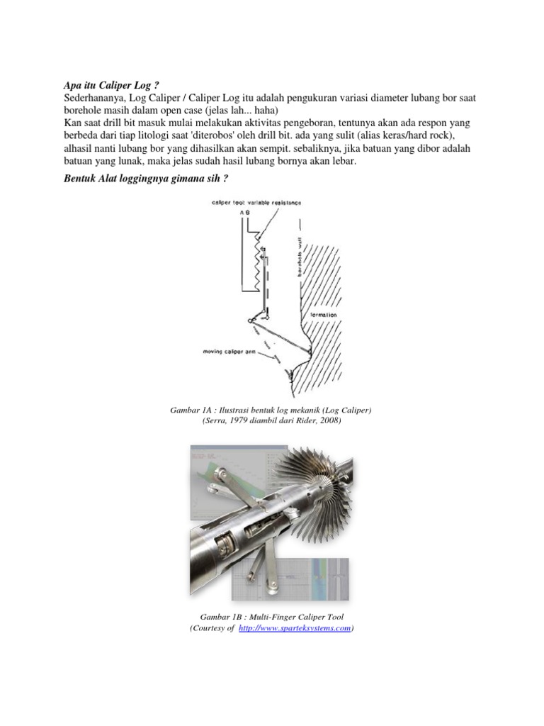 Apa Itu Caliper Log | PDF