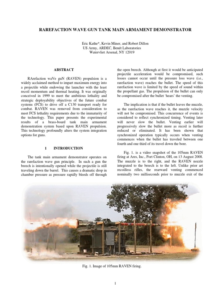 Military Rarefaction Wave Gun Tech | PDF | Gun Barrel | Gun