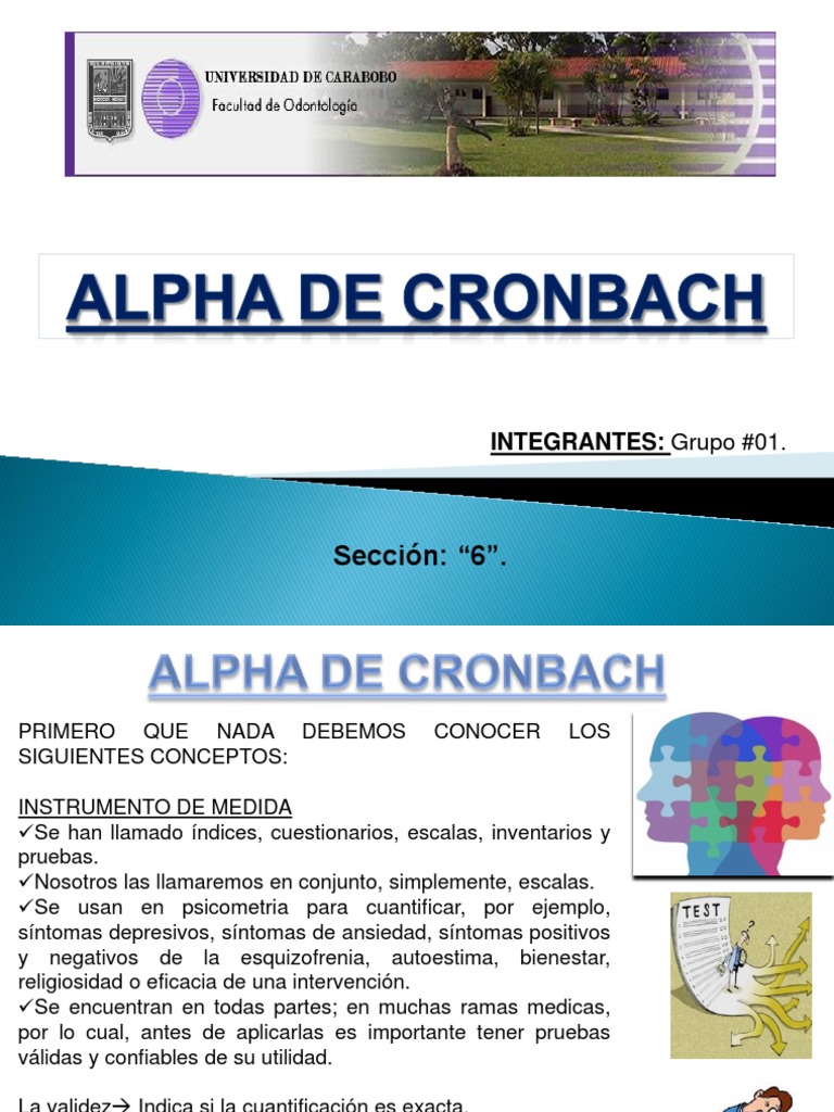 Alpha de Cronbach | PDF | Alfa de Cronbach | Sicología