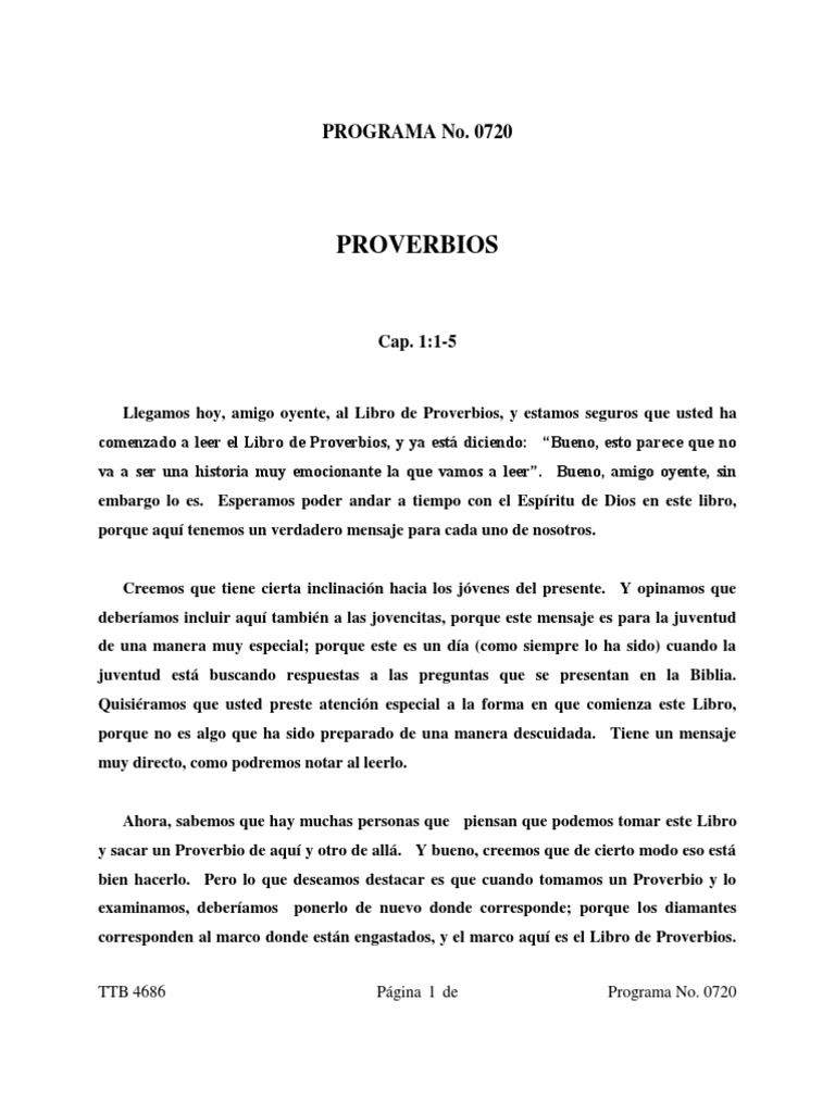 Proverbios 1,1 5 | Descargar gratis PDF | Libro de proverbios | Cristo ...