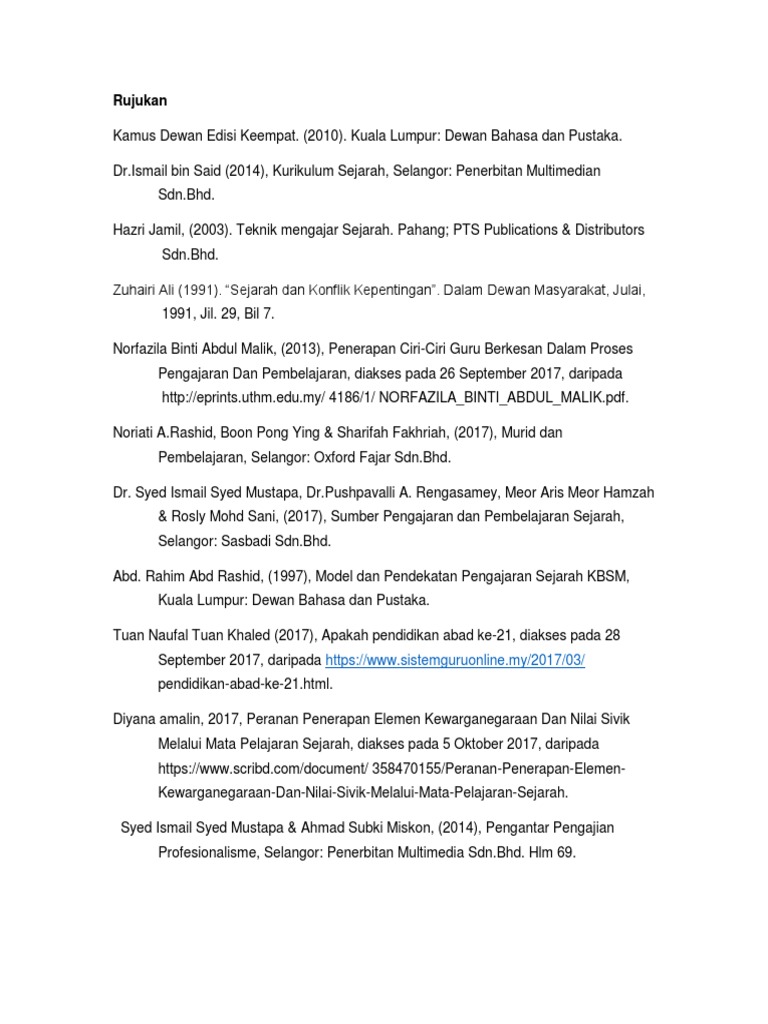 Rujukan | PDF