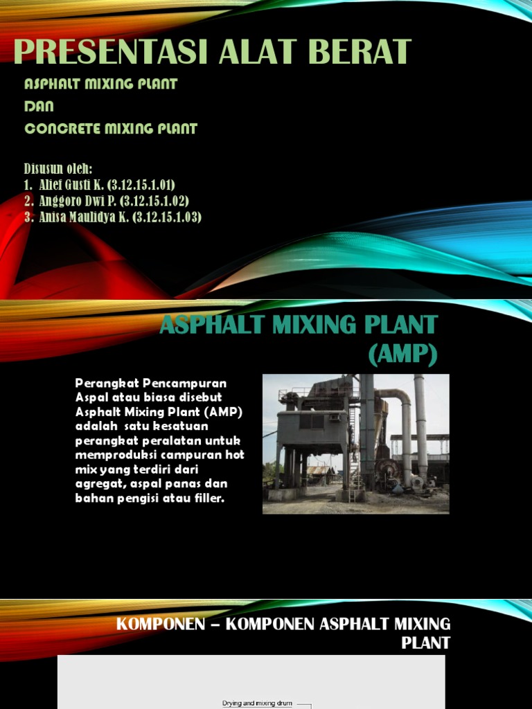 Asphalt Mixing Plan & Concrete Mixing Palan | PDF