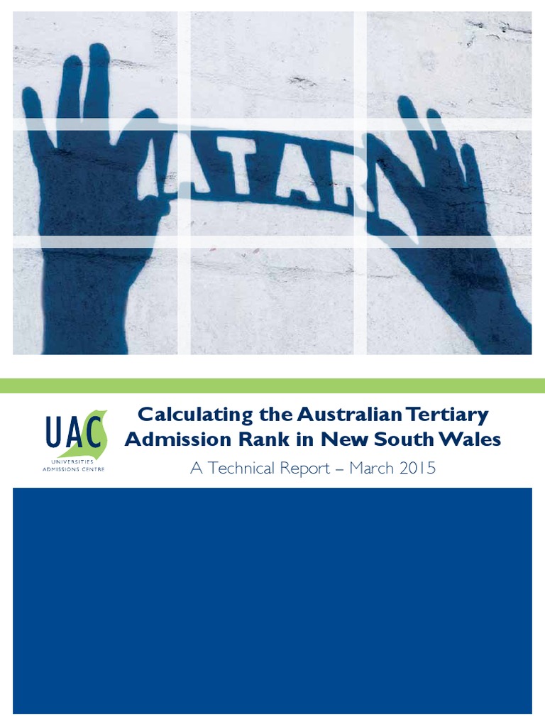 ATAR Technical Report | PDF | University And College Admission ...
