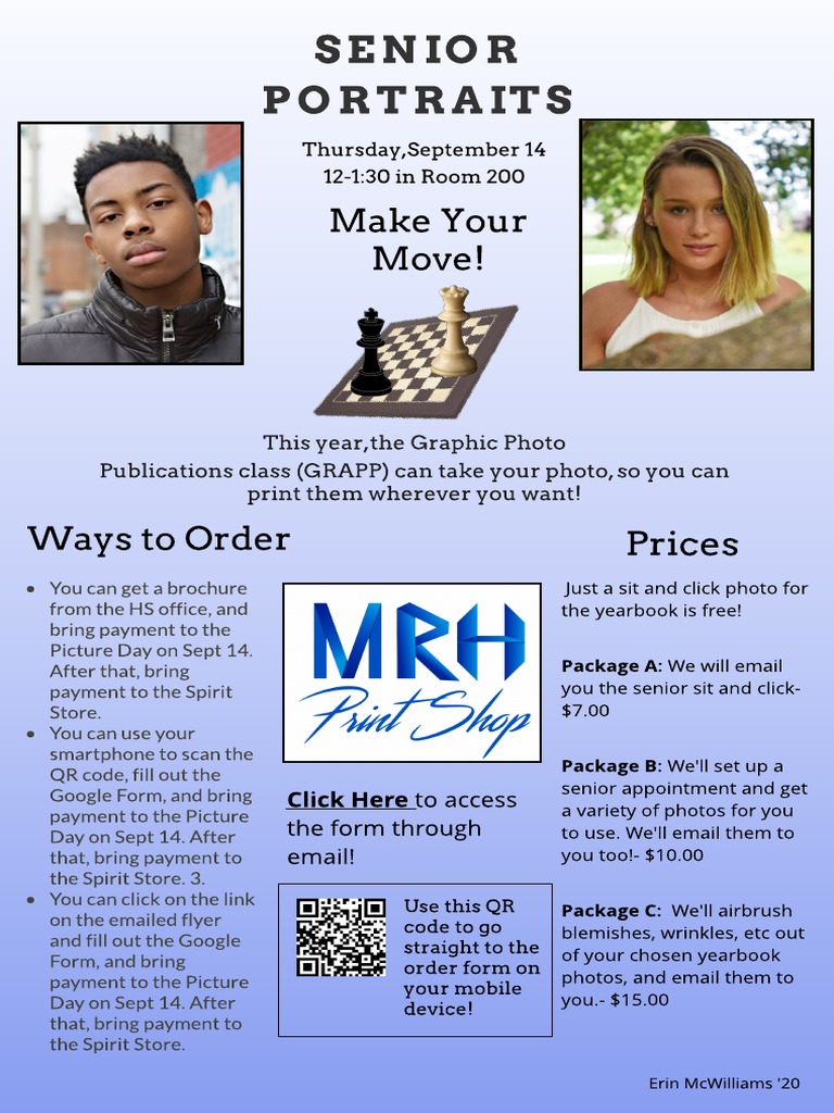 Senior Portraits Poster | PDF