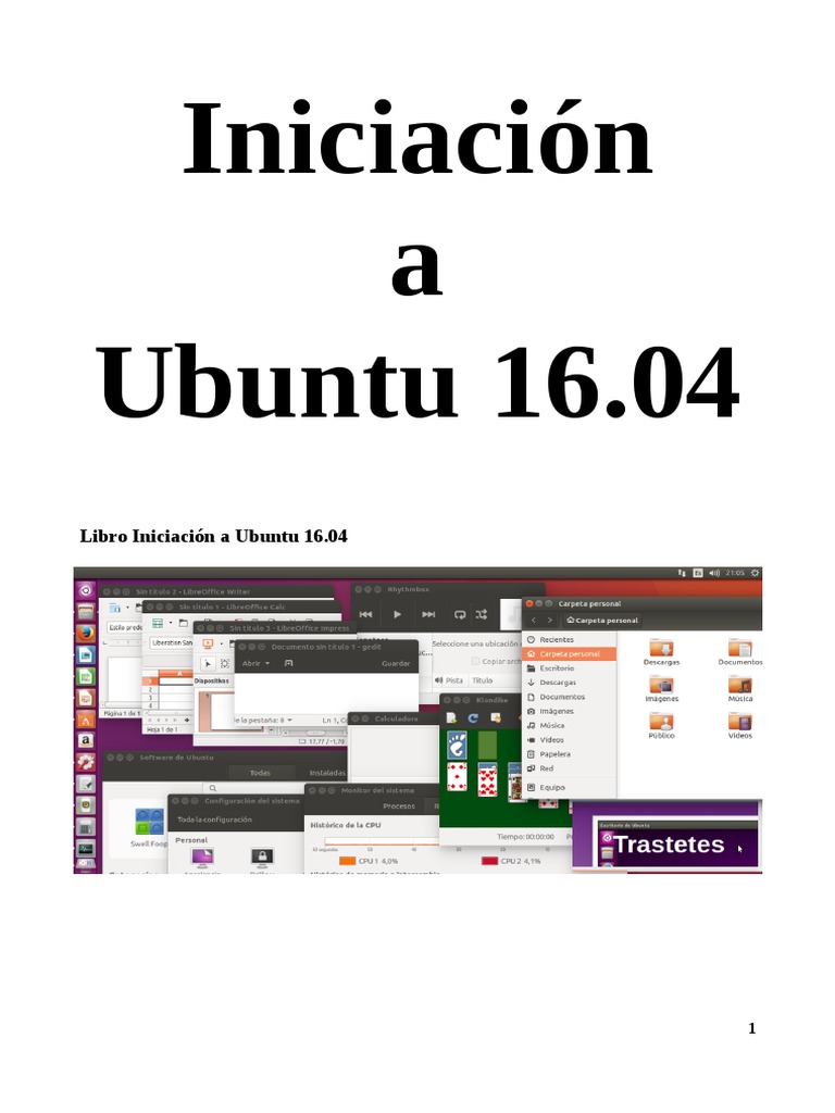 Libro Iniciación A Ubuntu 16.04 | PDF | Ubuntu (sistema operativo ...