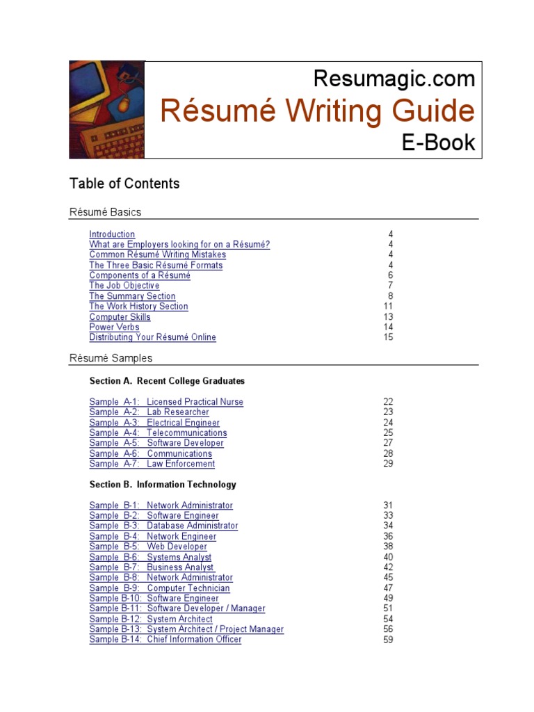Resumagic Resume Writing Guide | PDF | Résumé | Employment