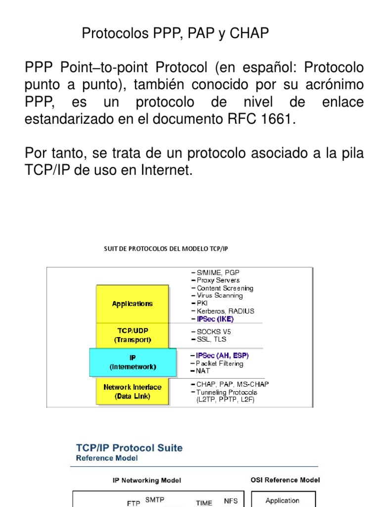 Protocolo PPP y Métodos de Autenticación | PDF | Protocolos de internet ...