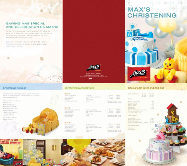 Max Christening Package PDF | PDF