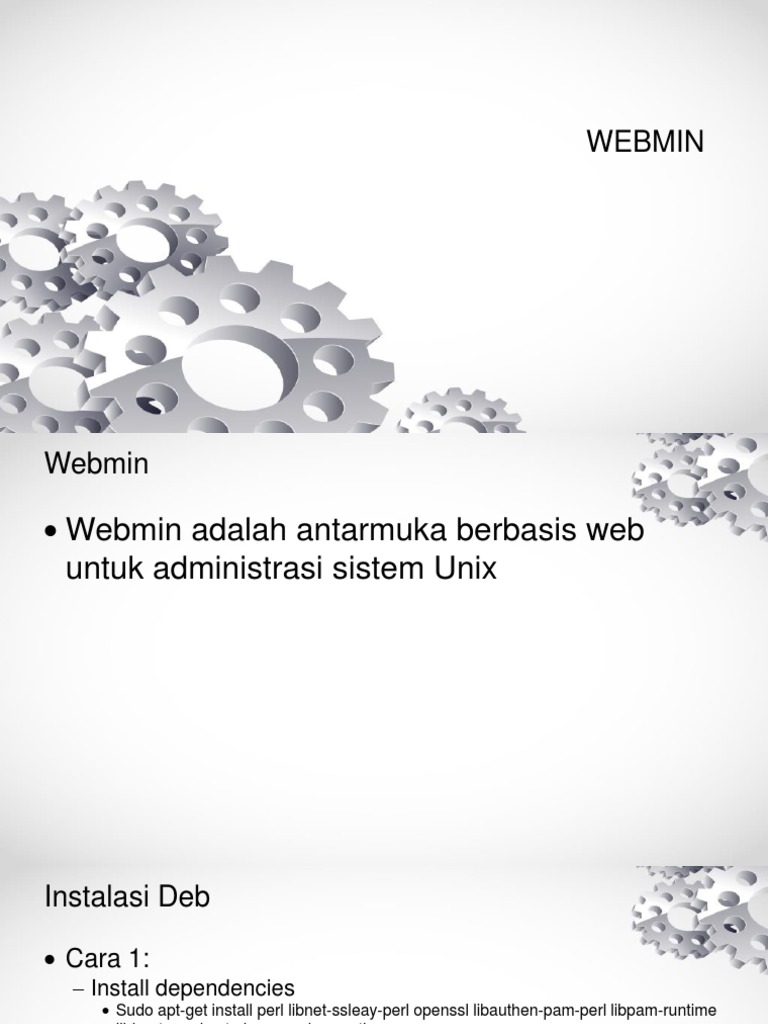 WEBMIN | PDF | My Sql | Free Content