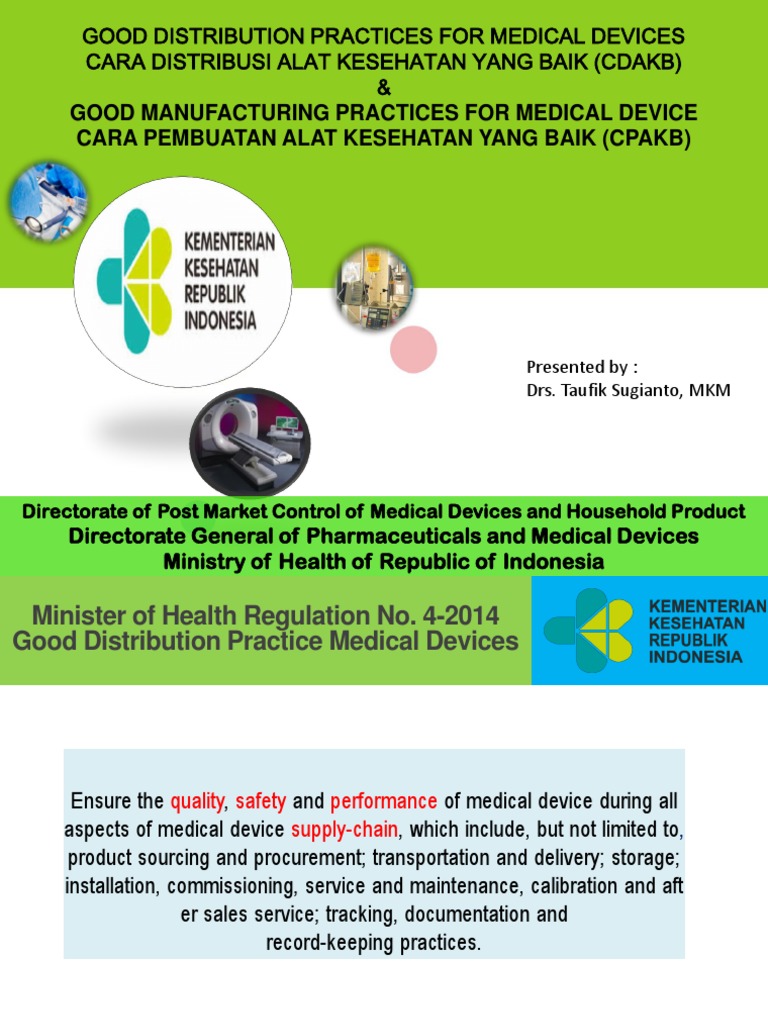 15.-CPAKB - CDAKB Taufik | PDF | Quality Management System | Medical Device