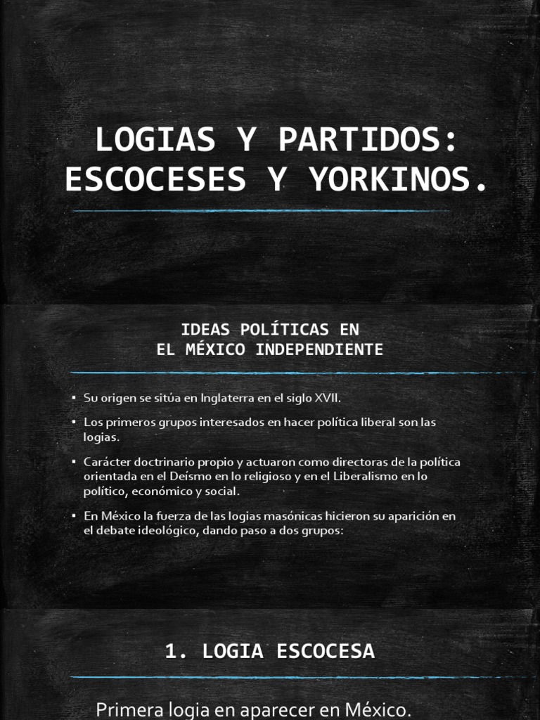 Logias Escocesa y Yorkina en México | PDF | Gobierno | Agitación