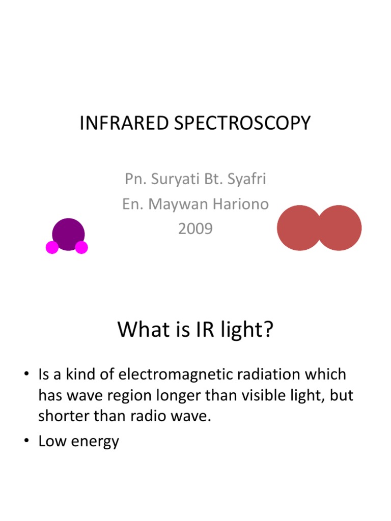 Introduction to Infrared Spectroscopy | PDF | Infrared Spectroscopy ...