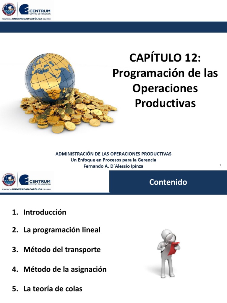 12 - Programación de Operaciones Productivas PDF | PDF | Programación lineal | Toma de decisiones