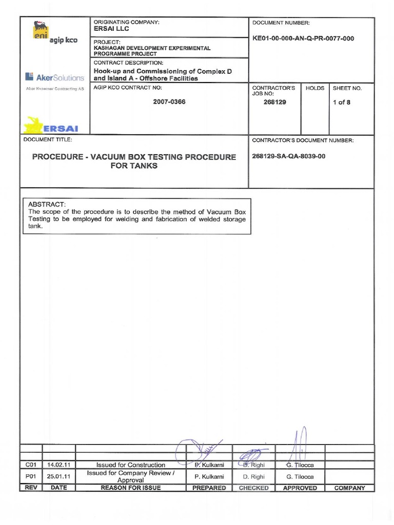 Vacuum Box Testing | PDF | Nondestructive Testing | Vacuum