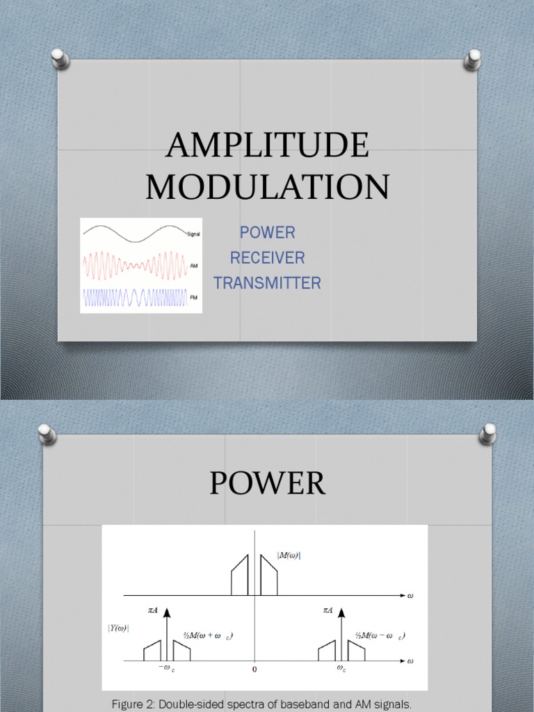 Amplitude Modulation: Power Receiver Transmitter | PDF | Detector ...