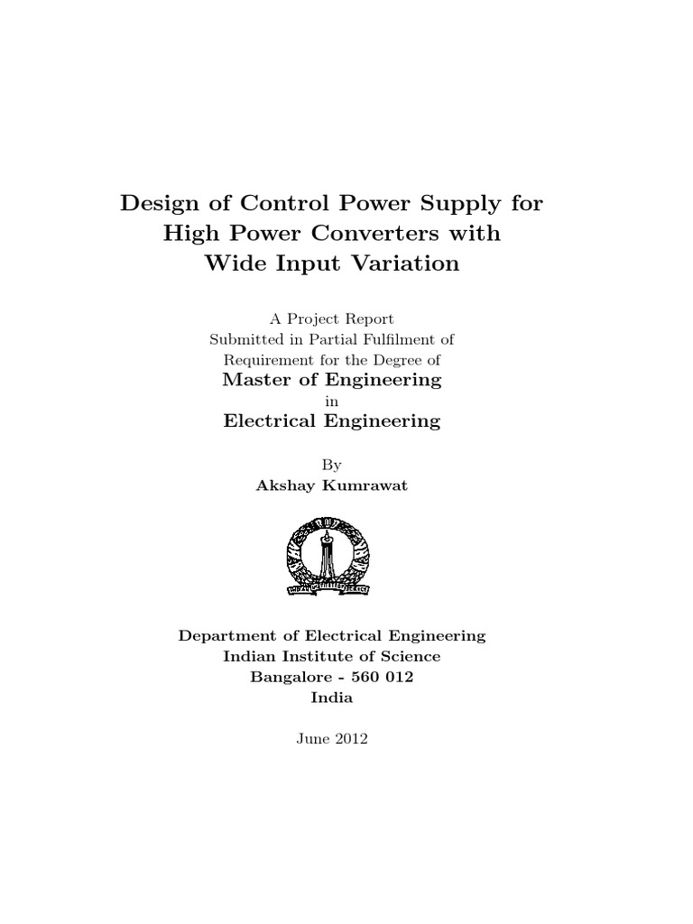 ME2012 AkshayK | PDF | Rectifier | Power Supply