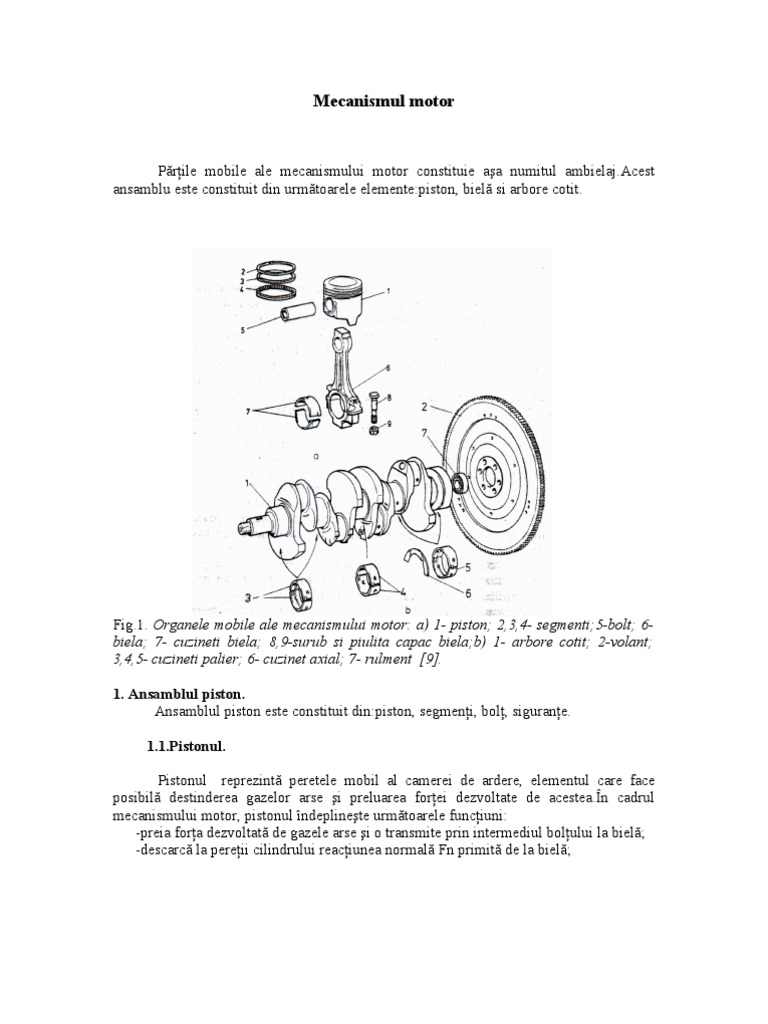 Mecanismul Motor | PDF