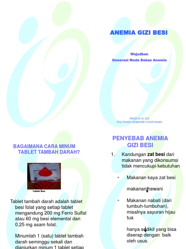 BOOKLET Anemia - PPT 1 | PDF