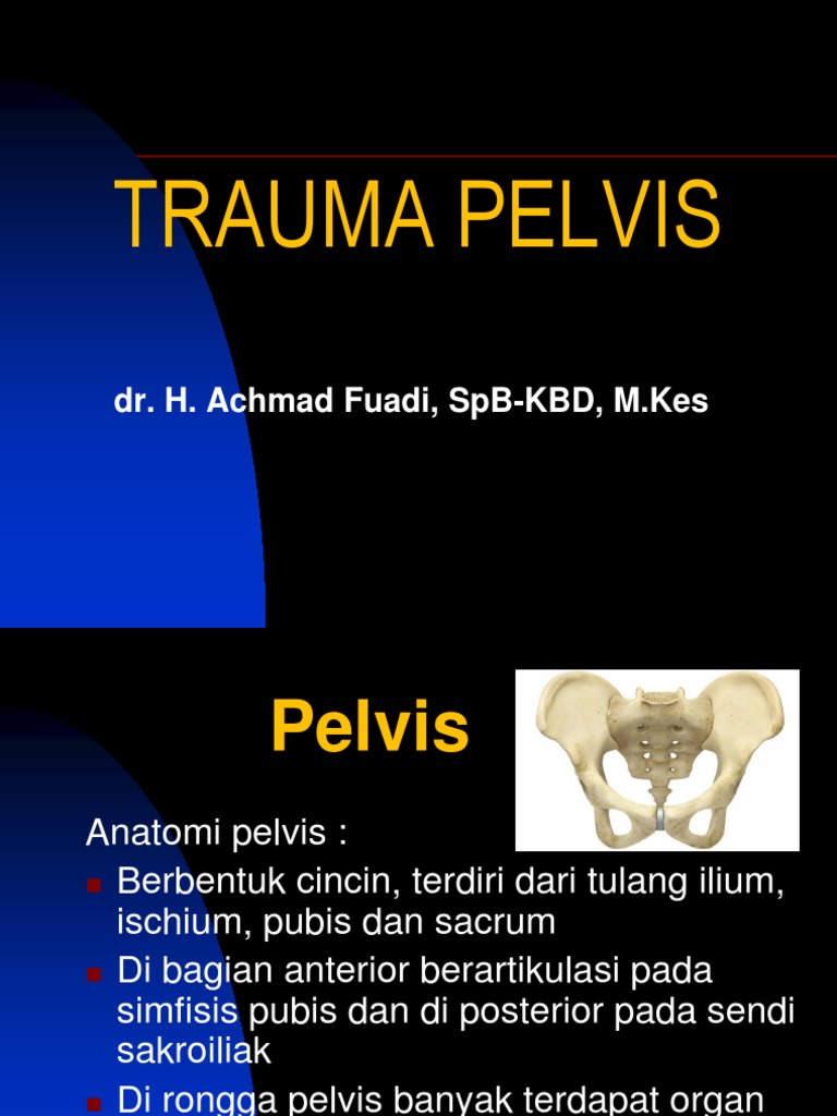 5.3. Trauma Pelvis (Dr. Fuad) | PDF