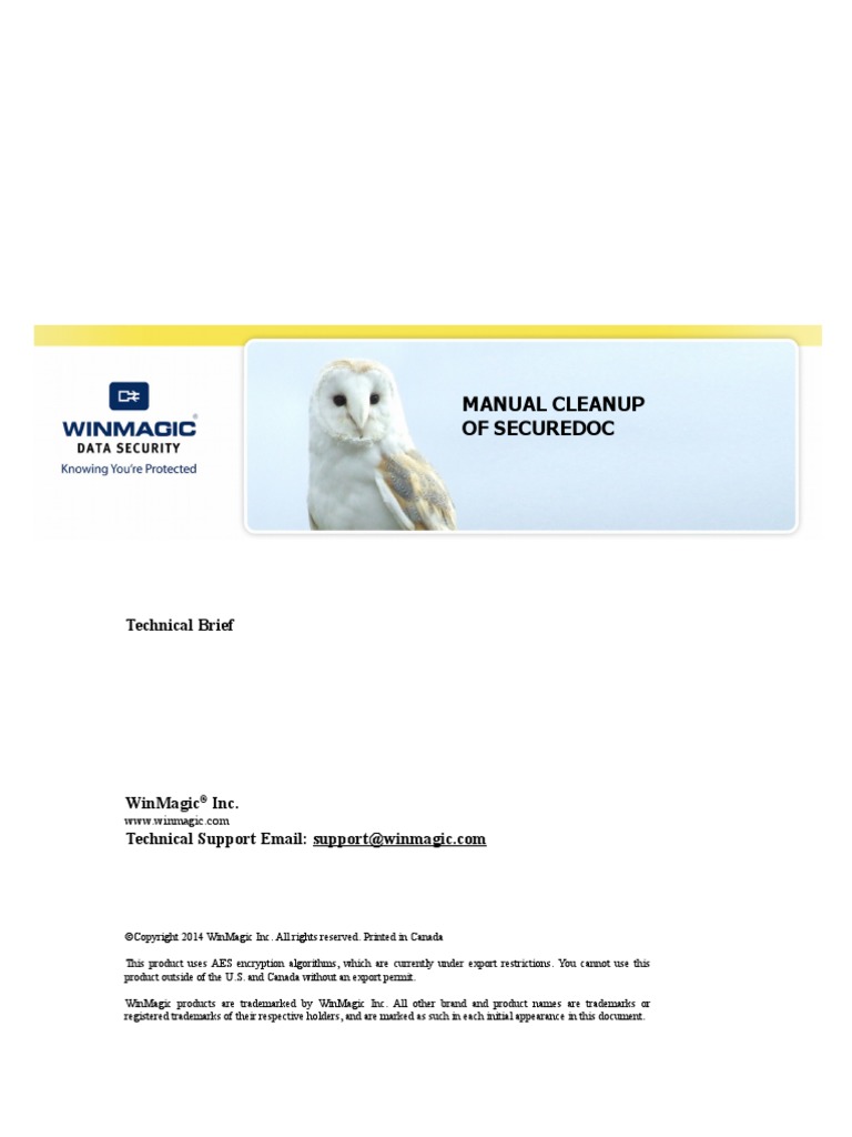 Securedoc - Manual Cleanup | PDF | Windows Registry | System Software