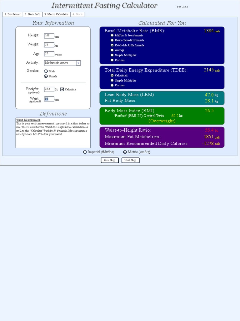 If Calculator | PDF | Body Mass Index | Determinants Of Health