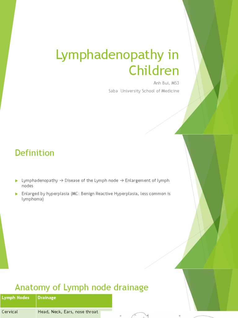 Lymphadenopathy in Children: Key Insights | PDF | Lymphoma | Lymphatic ...