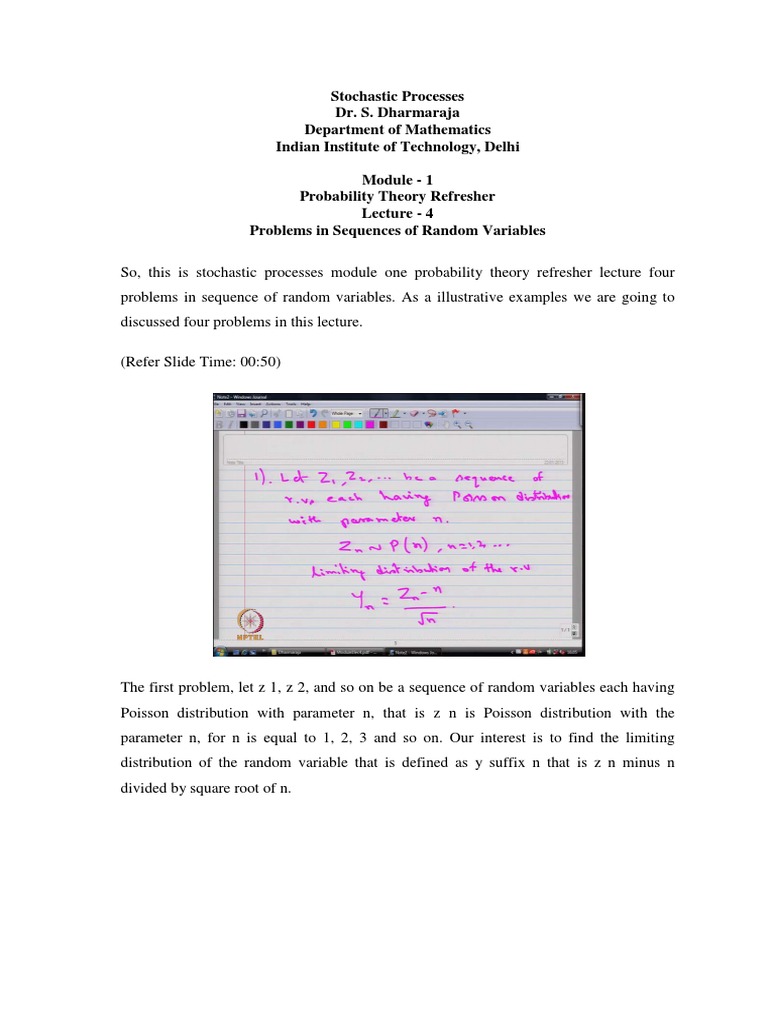 Lec4 PDF | PDF | Expected Value | Variance