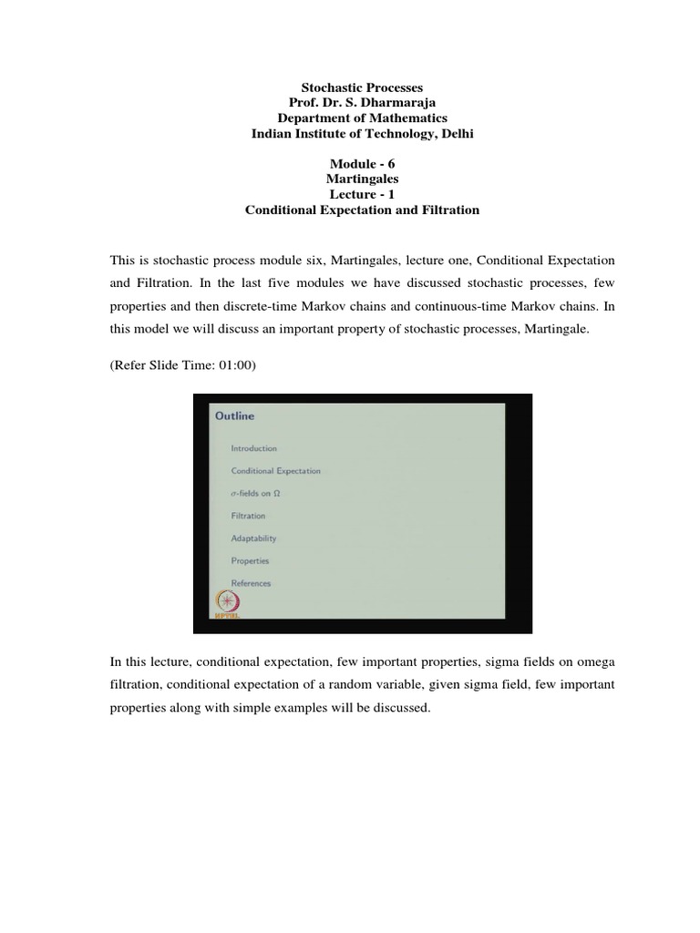 Lec24 PDF | PDF | Expected Value | Random Variable