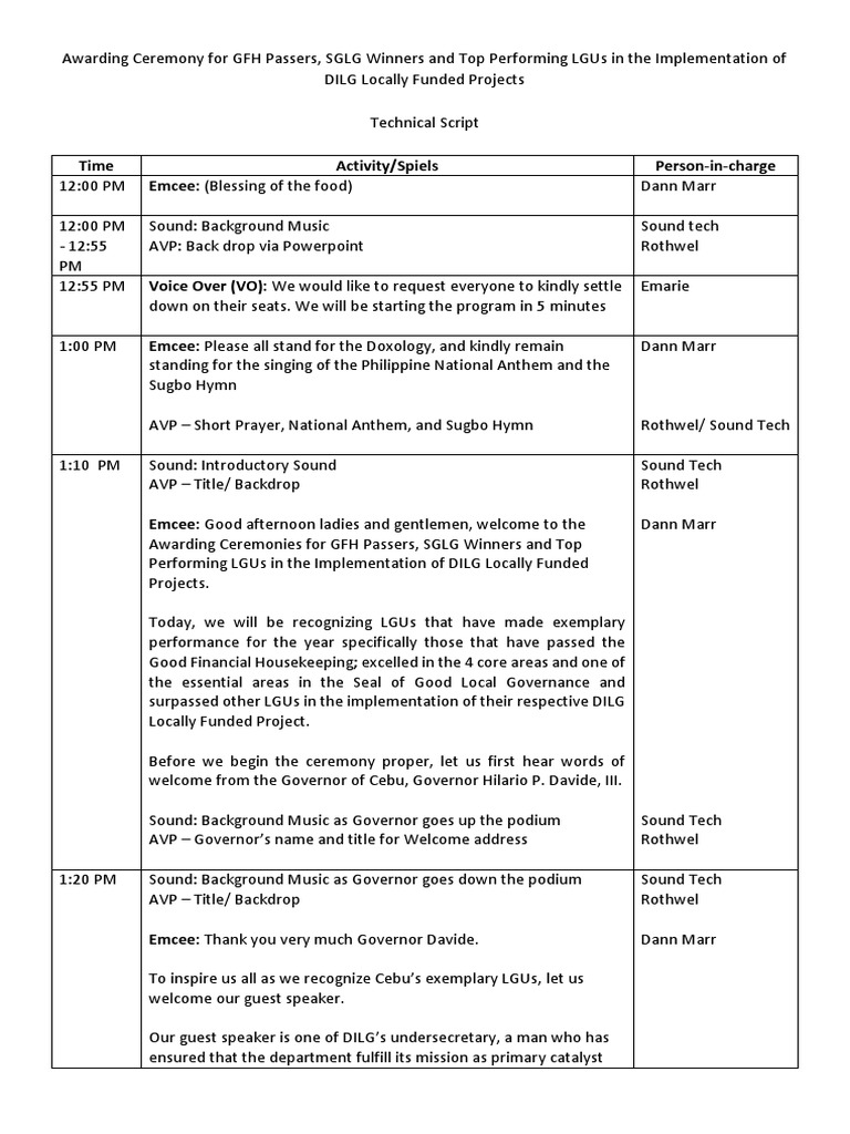 TEchnical Script | Government | Politics | Free 30-day Trial | Scribd