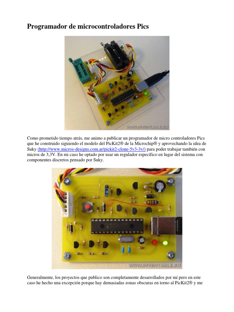 Programador de Microcontroladores PIC´s | Microcontrolador | Circuito ...