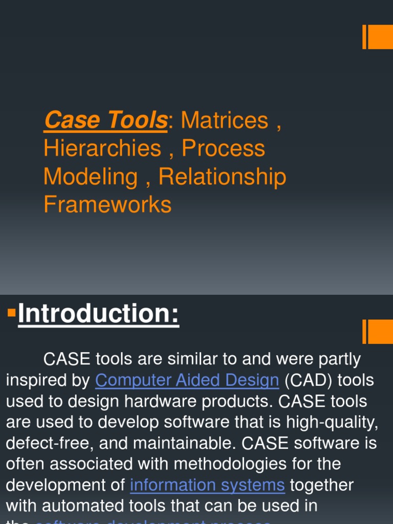 5.case Tools | PDF | Databases | Data