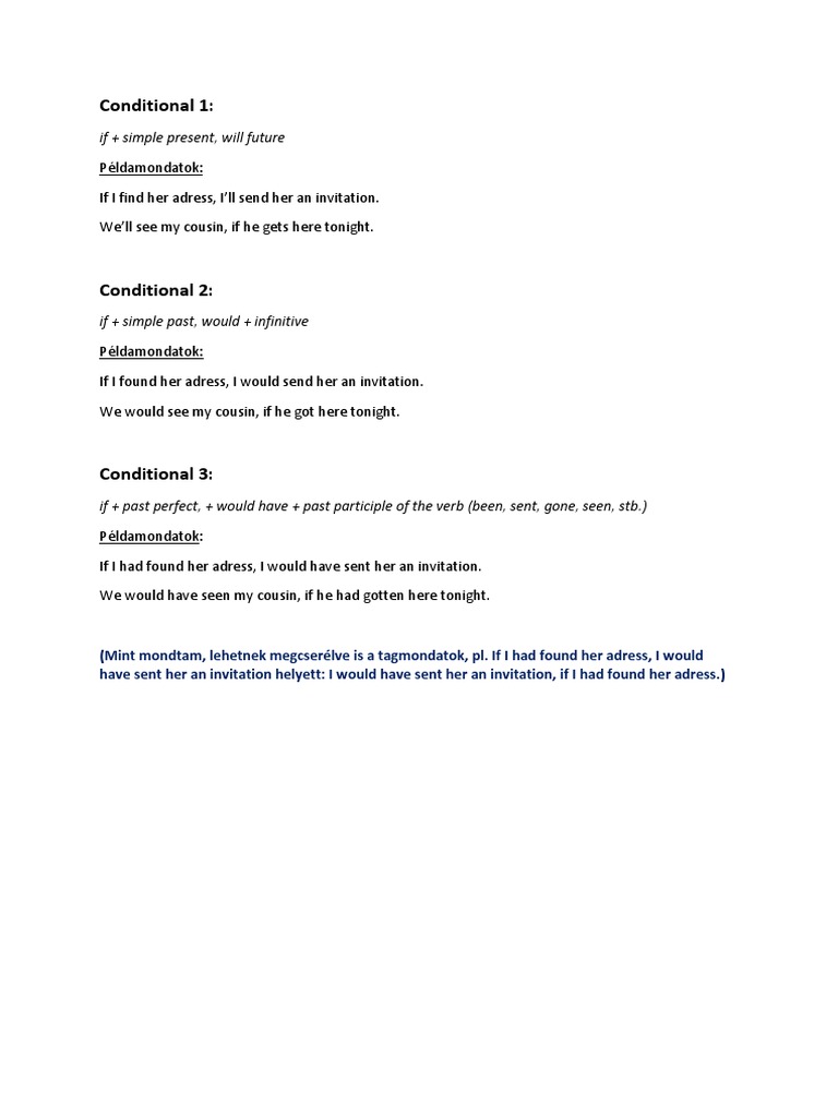 Conditional 1:: If + Simple Present, Will Future | PDF
