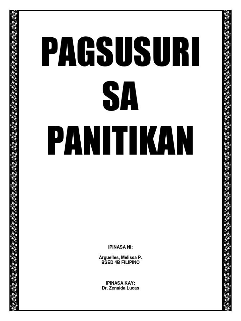 Pagsusuri | PDF