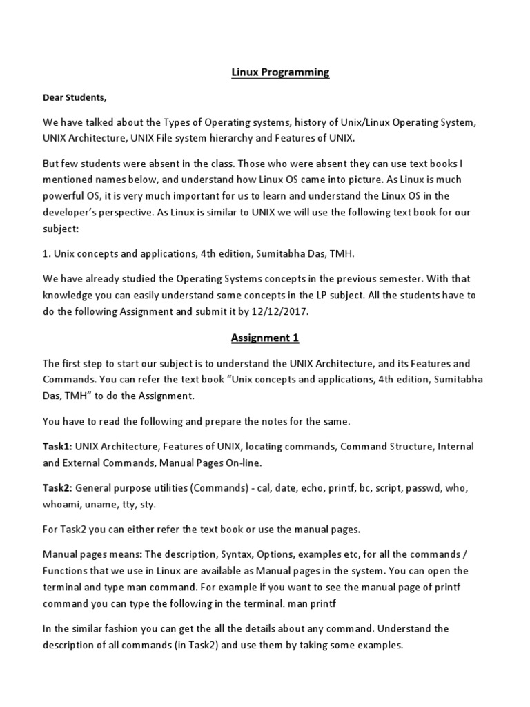 An Introduction to Linux Programming: Understanding Linux Architecture, Features, and Common ...