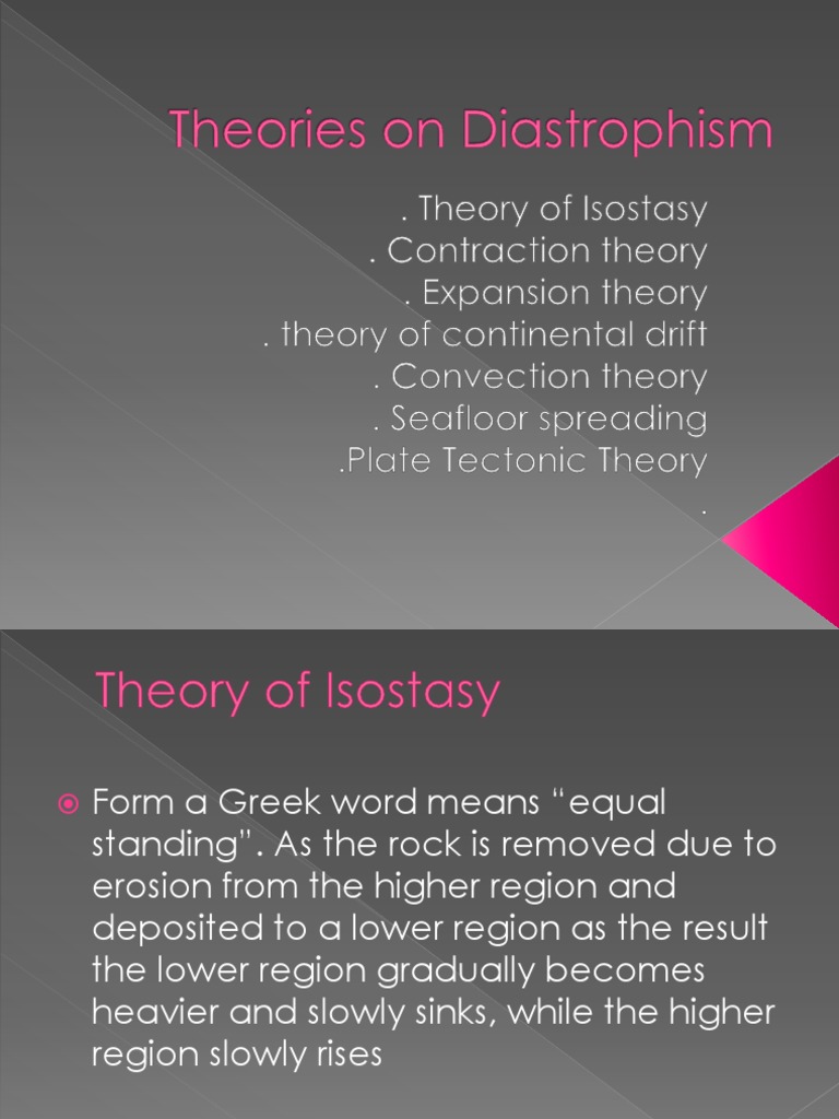 Theories On Diastrophism | PDF | Plate Tectonics | Geology