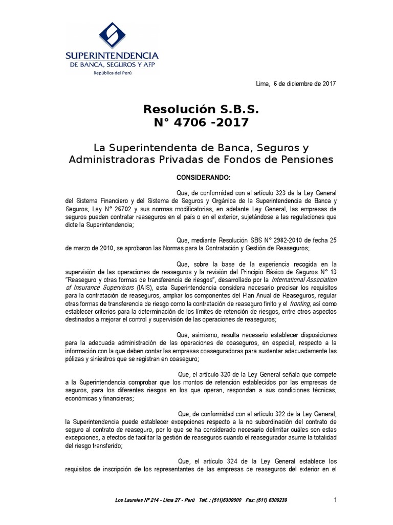 Reglamento de Reaseguros y Coaseguros | PDF | Reaseguro | Póliza de seguros