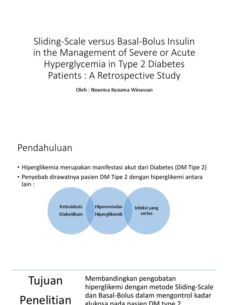 Journal Reading Sliding Scale VS Basal Bolus Insulin | PDF