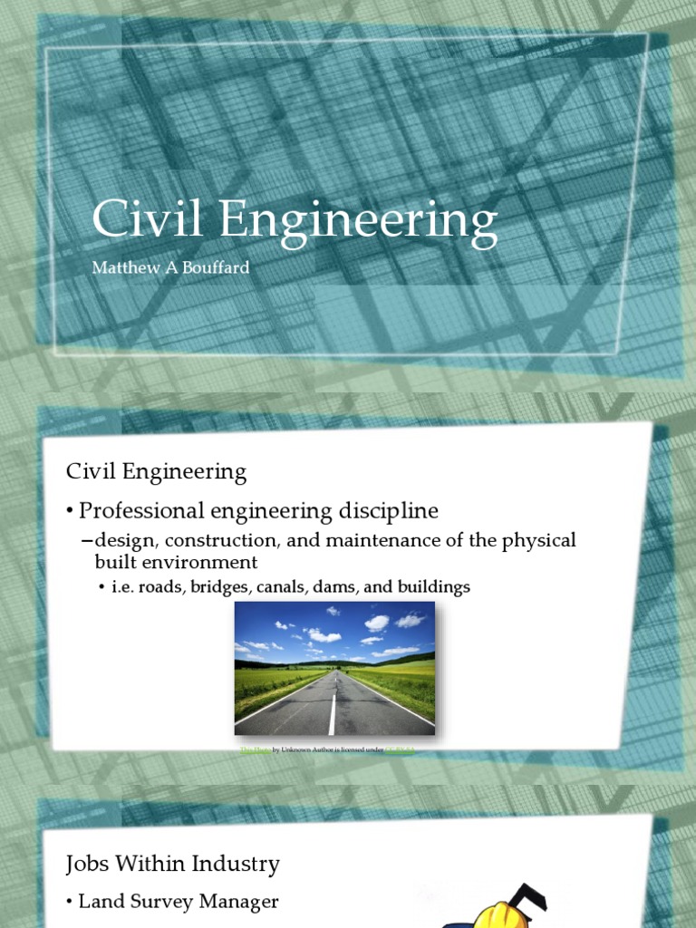 Civil Engineering: Matthew A Bouffard | PDF | Engineering | Civil ...