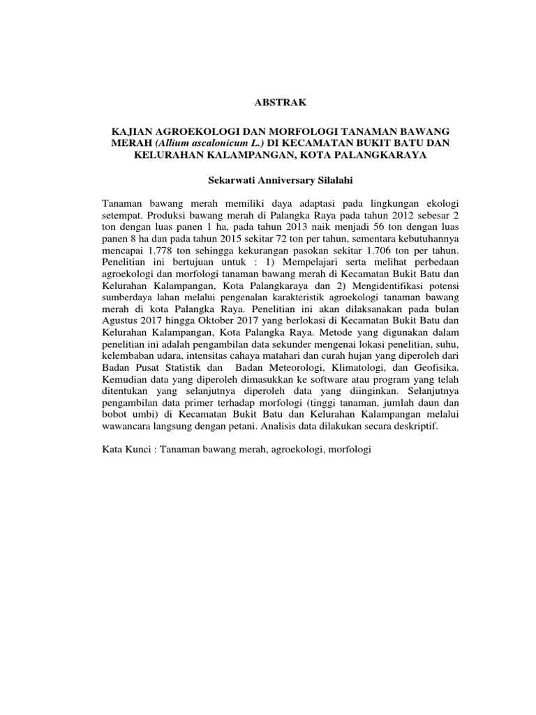 Abstrak Proposal | PDF