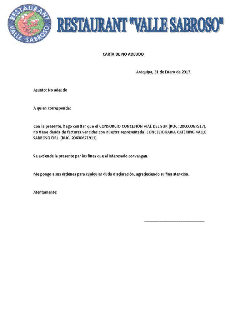 CARTA DE NO ADEUDO.doc