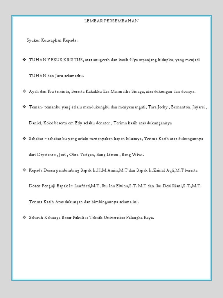 Lembar Persembahan Pdf
