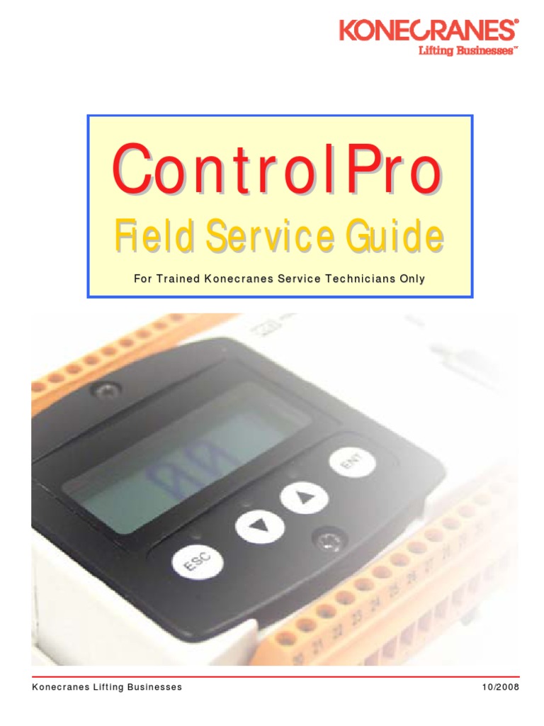 KoneCranes Manuals 2898 | Trade Secret | Programmable Logic Controller