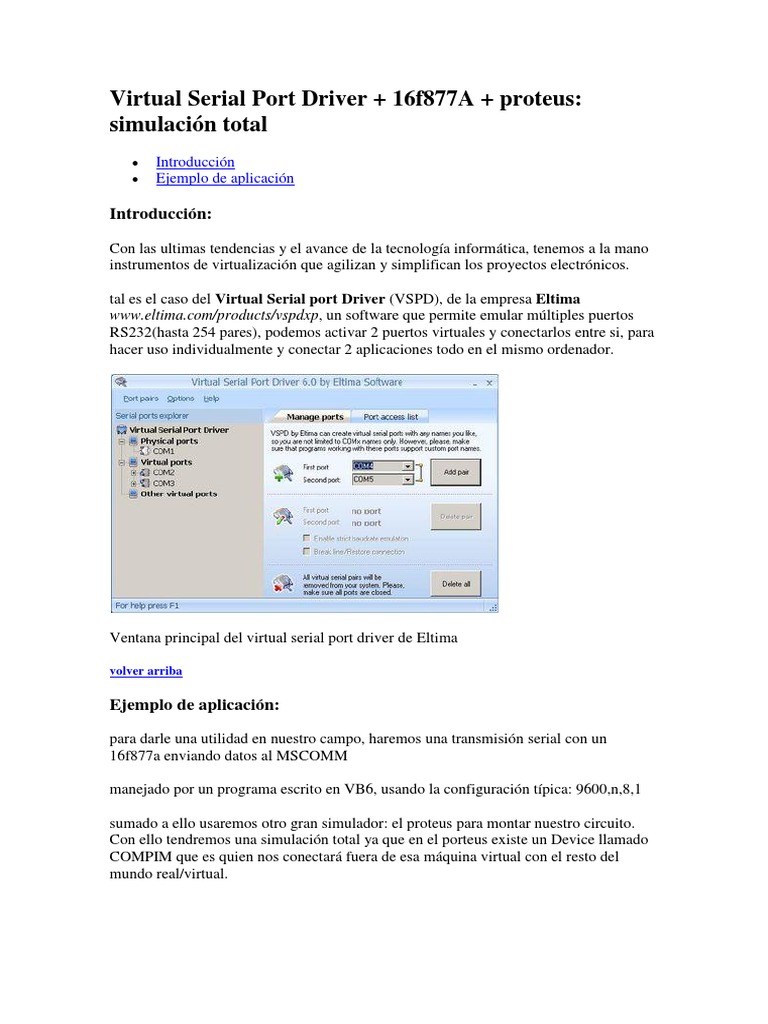 Virtual Serial Port Driver | PDF