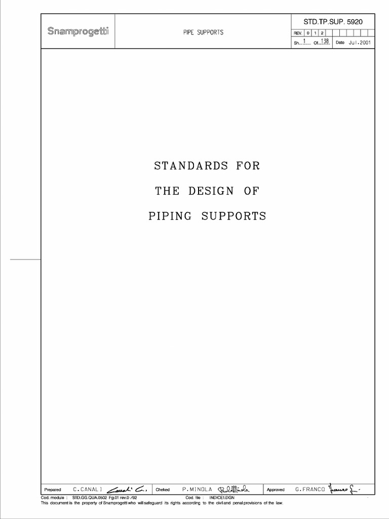 Design For Piping Support PDF | PDF