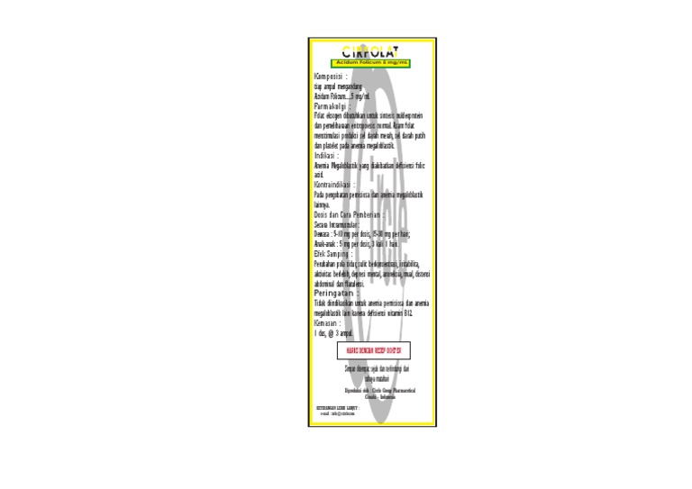Contoh Brosur Obat | PDF | Kesehatan Holistik