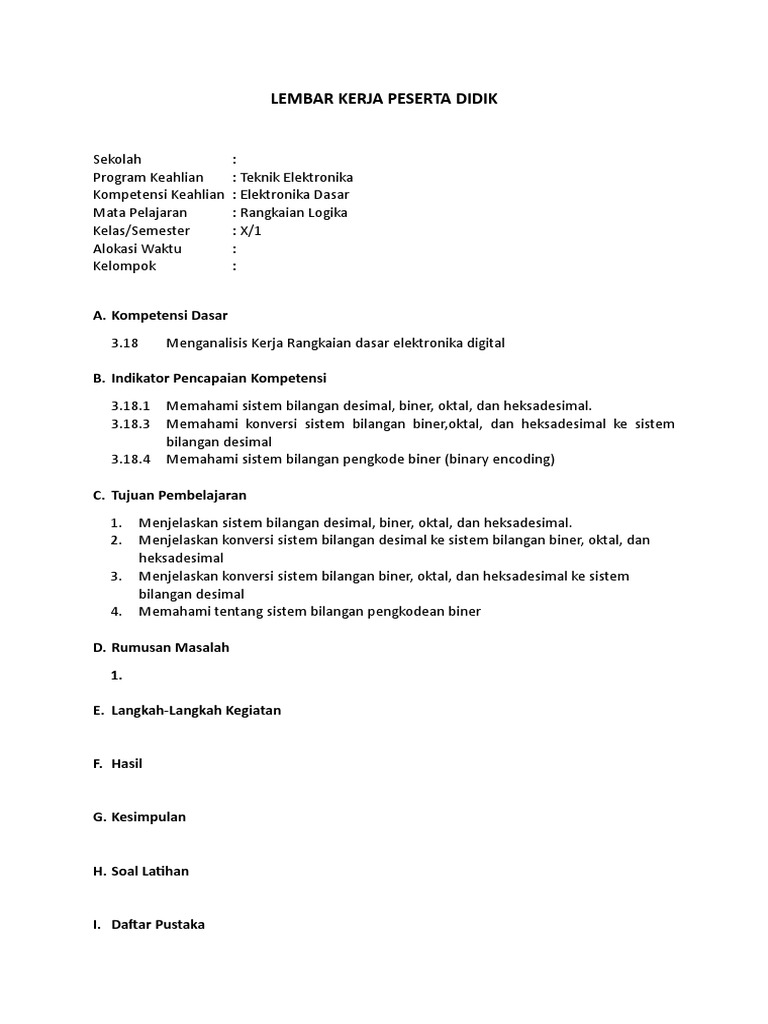 LK 4. Format LKPD-1 | PDF