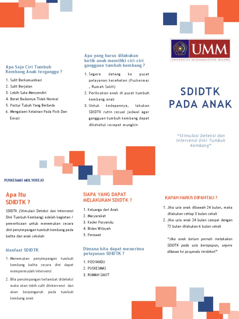 Leaflet Sdidtk Orang Tua | PDF