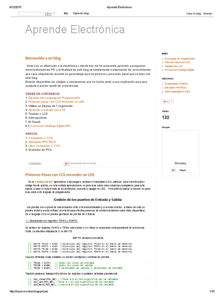 CCS Info | PDF | Lenguaje ensamblador | Microcontrolador