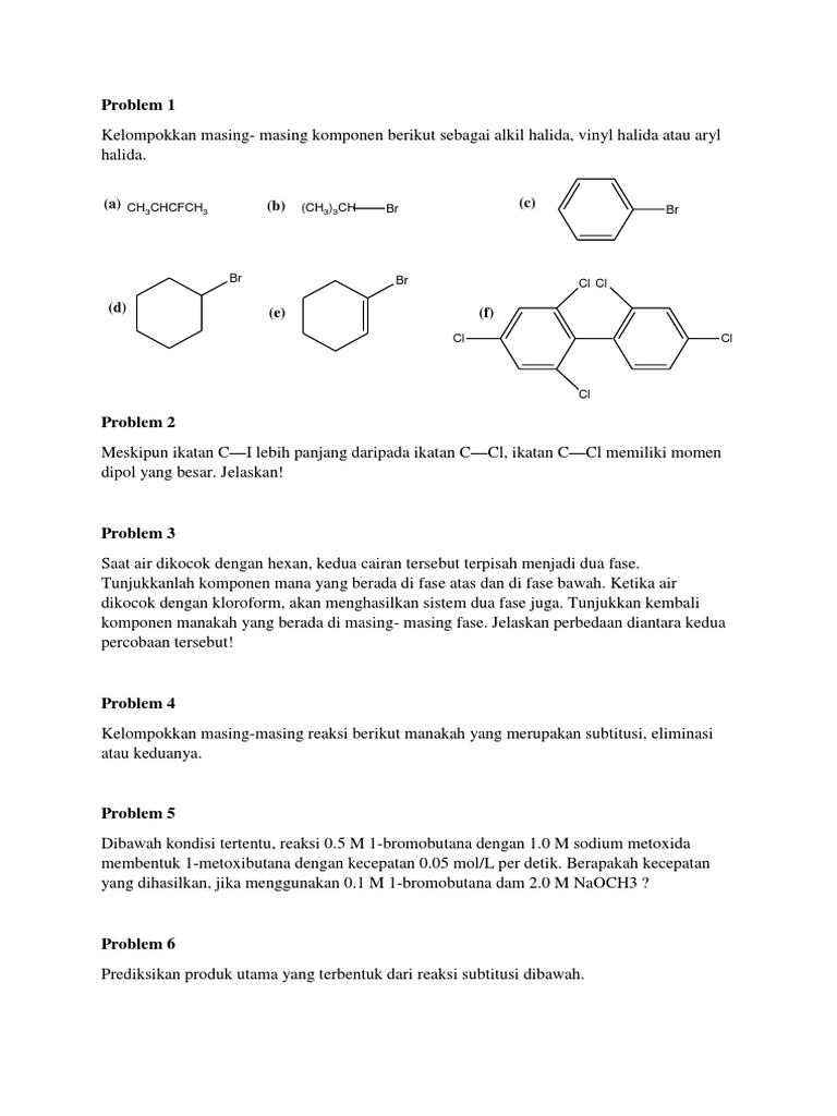 Latihan Soal Alkil Halida | PDF